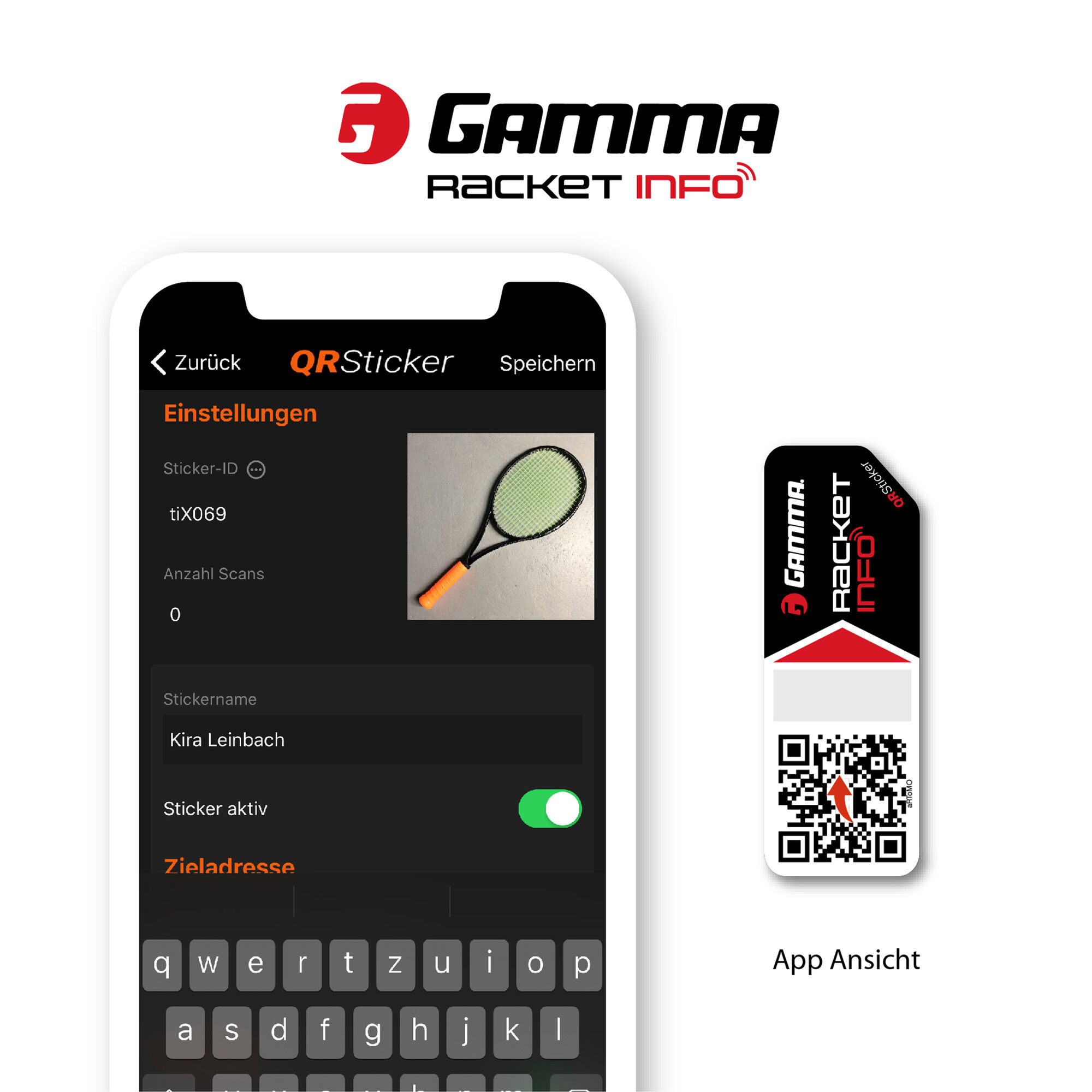 Buy Gamma Gamma Racket Info Internationale Version Řetězová Nálepka ...